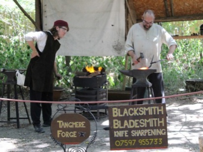 Live Blacksmithing Demonstrating by Tangmere Forge - Amelia